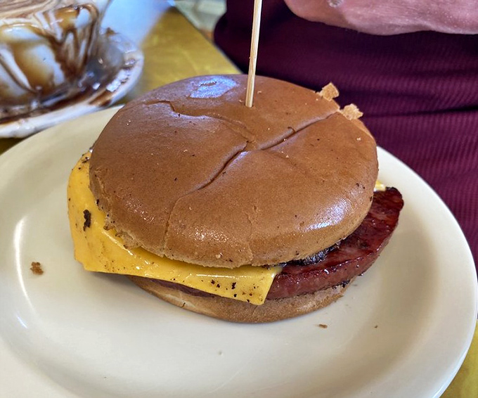 The humble cheeseburger, elevated to art form. Simple, honest, and exactly what you want when you want a cheeseburger.
