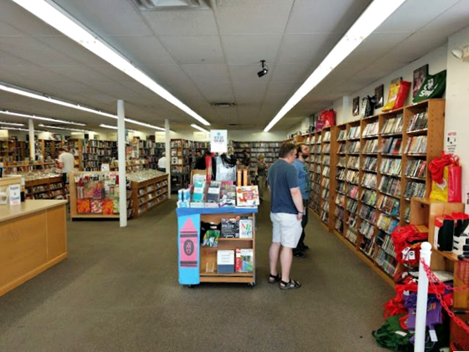 Aisles designed for wandering and wondering, where time mysteriously disappears and shopping carts mysteriously fill.