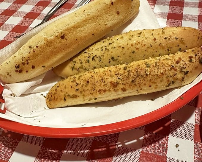 Breadsticks that achieve the perfect trifecta: golden outside, pillowy inside, and completely addictive all the way through. Diet plans, beware.