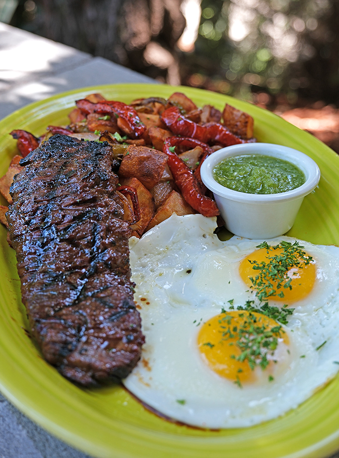Steak for breakfast? Absolutely! This Thai-inspired plate proves that morning meals deserve the same respect as dinner&mdash;complete with vibrant chimichurri sauce.