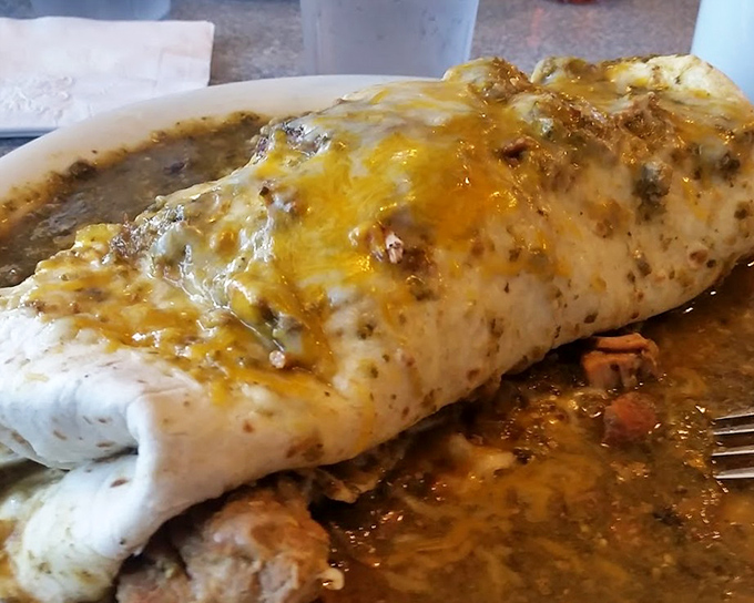 Behold the breakfast burrito that could feed a small village. When your morning hunger requires serious intervention, this is the answer.