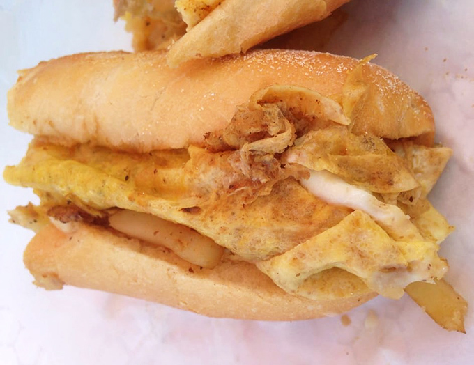 Breakfast sandwiches that make morning people out of night owls. That golden egg and melty cheese combo should be prescribed by doctors.