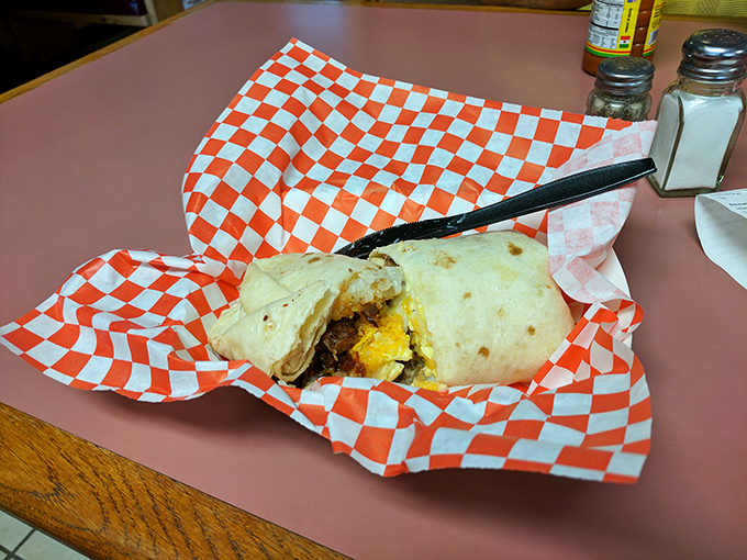 Breakfast burritos: where morning meets miracle. This handheld happiness is stuffed with enough goodness to fuel your entire desert adventure.