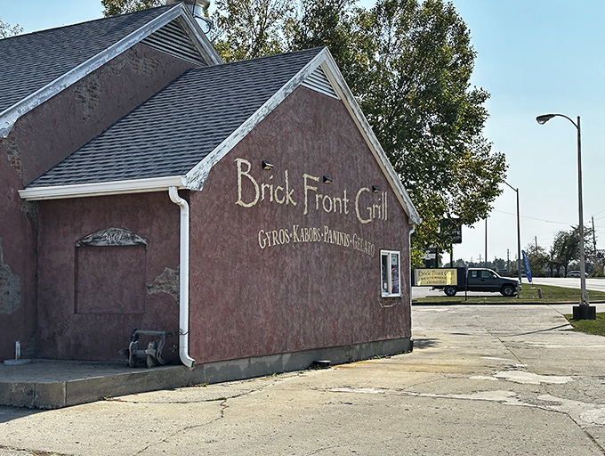 At Brick Front Grill, the building's humble exterior belies the flavor explosions happening inside. Don't judge this book by its cover!