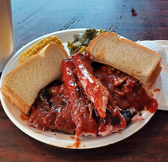 When barbecue sauce cascades down meat this tender, napkins become less an option and more a survival strategy.