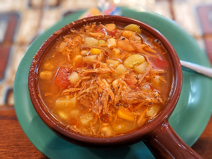 Brunswick stew that's thick enough to eat with a fork but too good not to use a spoon. A symphony of pulled pork, vegetables, and decades of tradition.