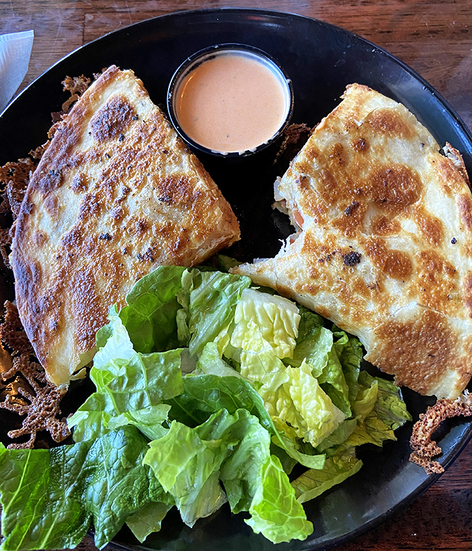This Buffalo Chicken Ranch Flip isn't just a sandwich&mdash;it's a masterclass in texture and flavor that makes ordinary quesadillas look like they're not even trying.