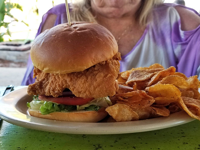 This isn't just a sandwich; it's architecture&mdash;a perfectly balanced tower of crispy chicken, fresh veggies, and a bun that knows its supporting role.