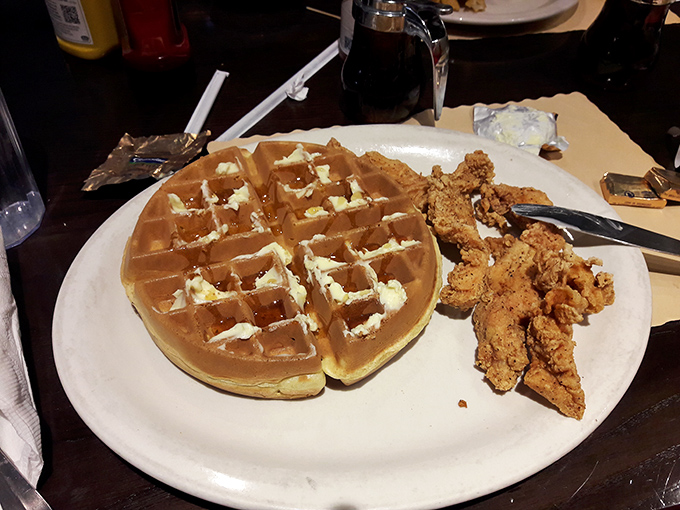 The chicken and waffle combo &ndash; where maple syrup creates the perfect sweet-savory marriage that would make even the most jaded food critic weep with joy.