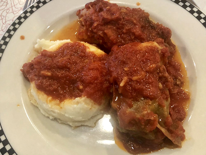 Grandma's secret recipe has nothing on these cabbage rolls. The sauce alone would make even the most stoic Midwesterner shed a tear of joy.