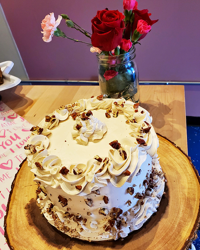 This isn't just cake&mdash;it's an edible masterpiece where cream, pecans, and craftsmanship come together in perfect harmony.