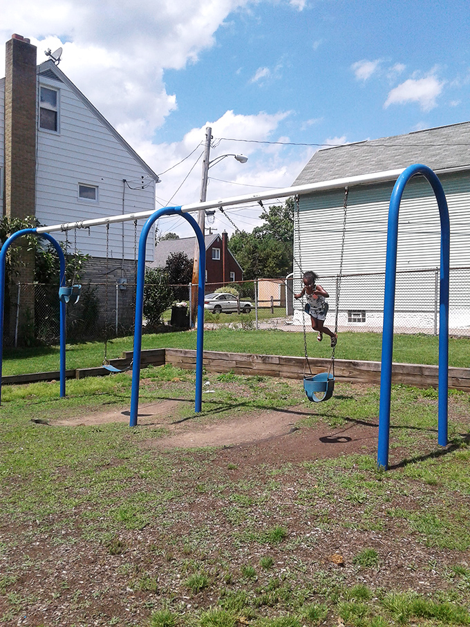 Simple pleasures reign supreme at this neighborhood playground, where the soundtrack is children's laughter instead of smartphone notifications.