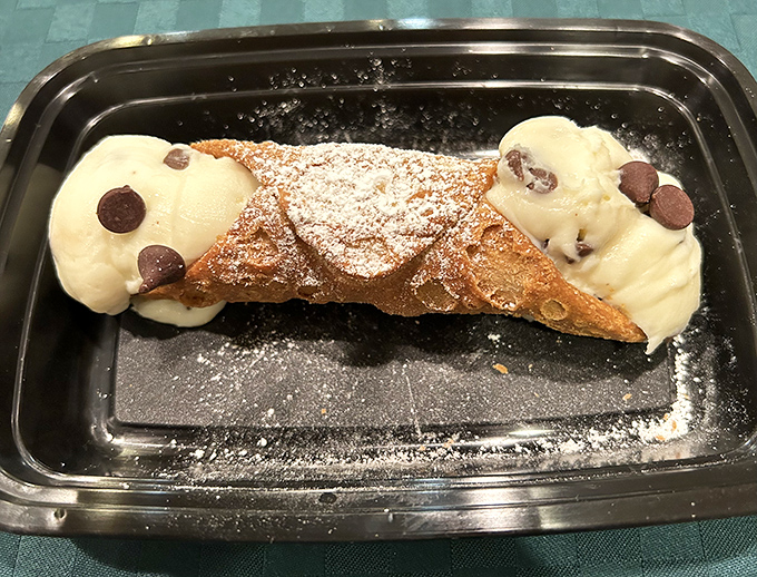 Cannoli that would make even the Godfather put down his gun. Sweet ricotta dreams nestled in crispy shells.