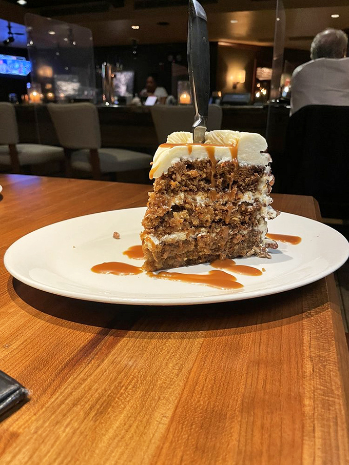 This towering carrot cake slice could feed a small army, but you won't want to share.