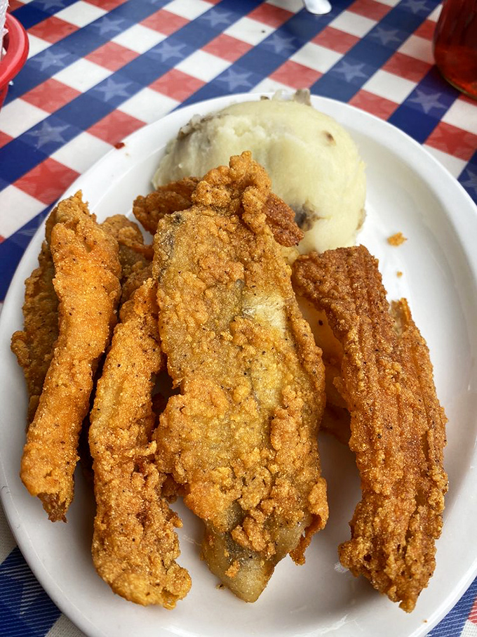 Catfish so perfectly fried, it might just convince you that swimming was its second-best talent all along.