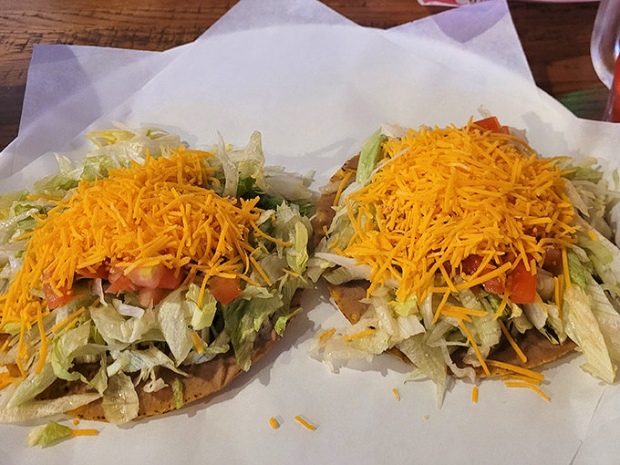 Chalupas piled high with fresh ingredients and that signature cheddar. Tex-Mex perfection that makes you question why you'd eat anything else.
