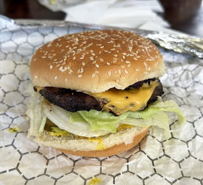 Even the humble cheeseburger gets the respect it deserves&mdash;a perfectly melted slice of American cheese atop a well-seasoned patty.