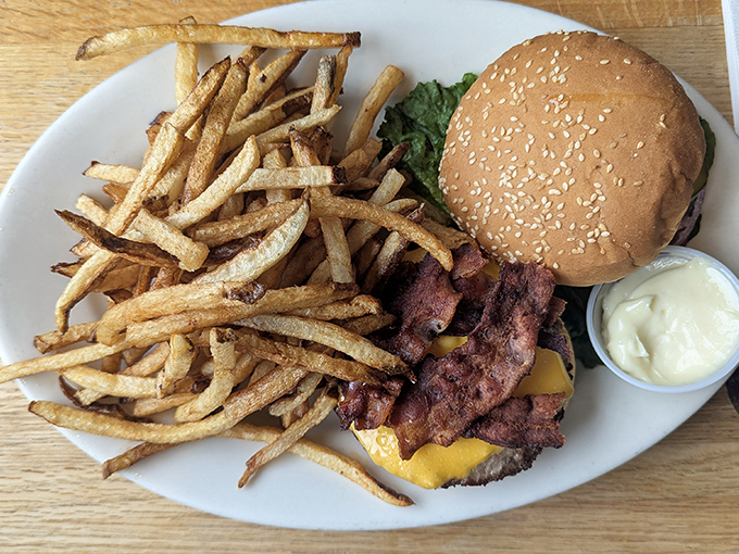 This isn't just a cheeseburger&mdash;it's an architectural marvel of beef, cheese, and hand-cut fries that puts fancy $20 versions to shame.