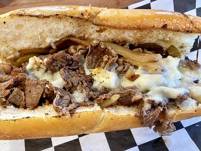 The cheesesteak that launched a thousand road trips. Tender ribeye and melted cheese create the kind of harmony that makes taste buds sing.