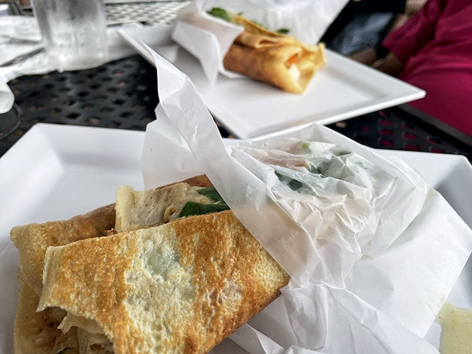 Golden-brown perfection wrapped around savory goodness &ndash; this is why the French gave us crepes and we're eternally grateful.