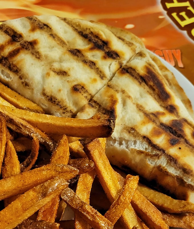 This isn't just any quesadilla &ndash; it's a perfectly grilled handheld treasure with golden grill marks that promise the ideal cheese-to-tortilla ratio.