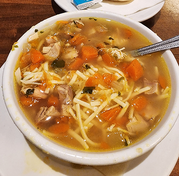 This soup looks like what your grandmother would make if she had a culinary degree.