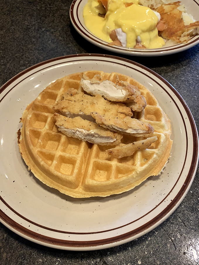 When chicken meets waffle, magic happens in the most delicious way possible.