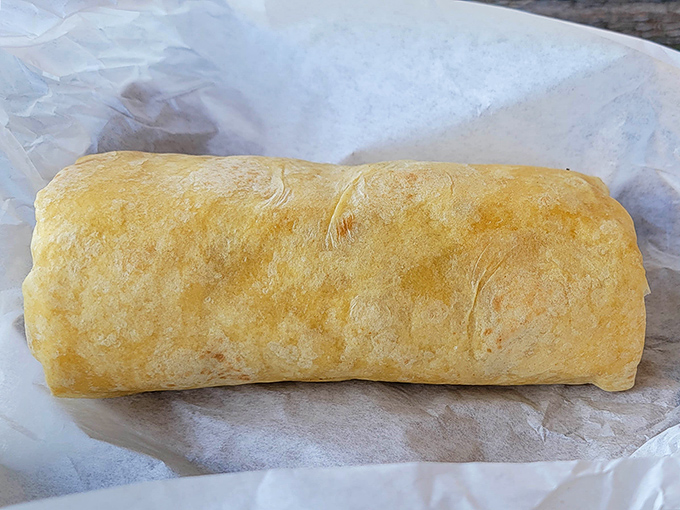 When your burrito needs its own structural engineering degree &ndash; this beauty means serious breakfast business.