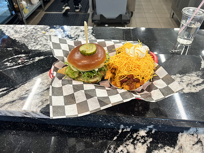 A sandwich that requires both hands and several napkins is always worth the mess. This chicken creation practically dares you to maintain dignity.