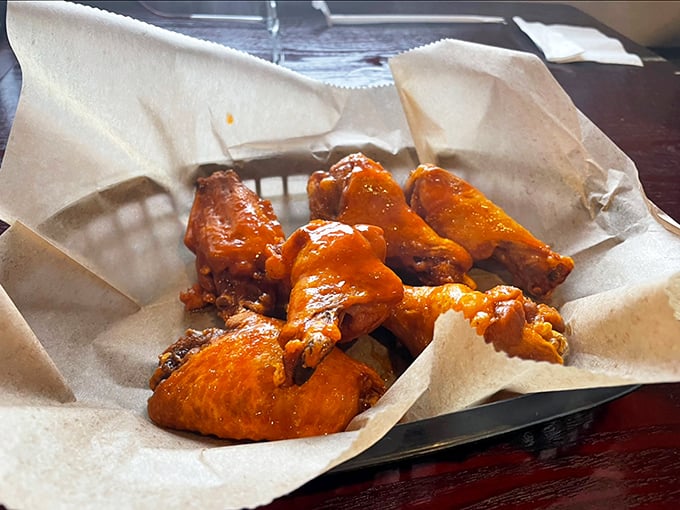 Wings that could make Buffalo jealous, with just the right balance of heat and flavor.