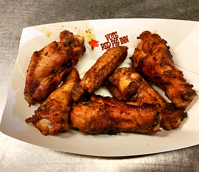 Wings so perfectly seasoned they make you wonder why anyone bothers with fancy food. Simple, honest cooking that hits all the right notes.
