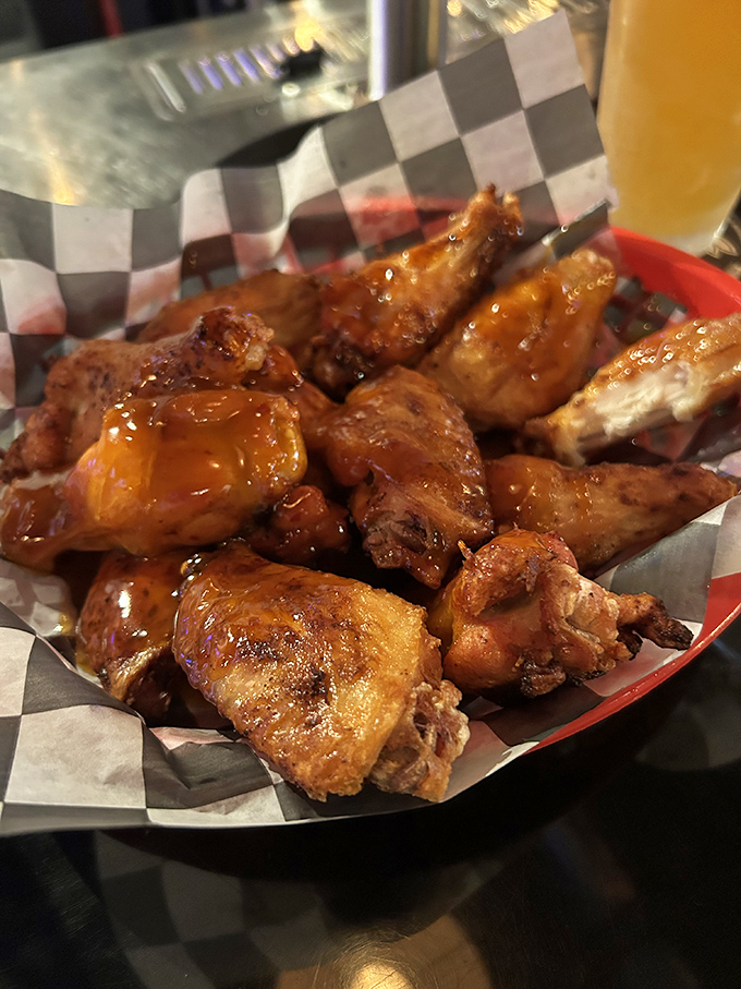 These honey-glazed wings aren't just food&mdash;they're a religious experience with crispy skin, juicy meat, and sauce that should be bottled and sold as liquid gold.