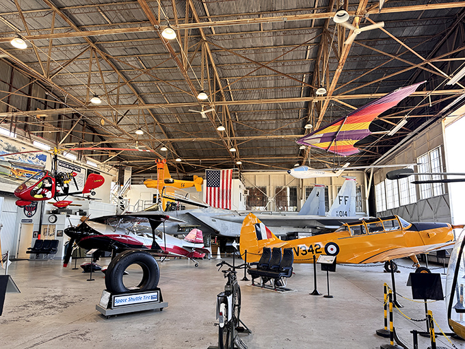 The Chico Air Museum houses vintage aircraft that tell stories of aviation history, where nostalgia takes flight without the turbulence of big-city admission prices.