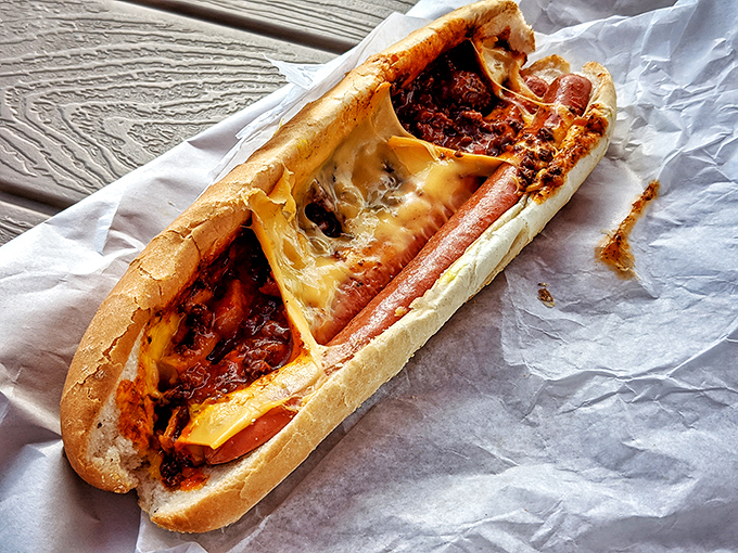 The foot-long chili cheese dog doesn't just satisfy hunger&mdash;it obliterates it. That cheese pull should have its own Instagram account. 
