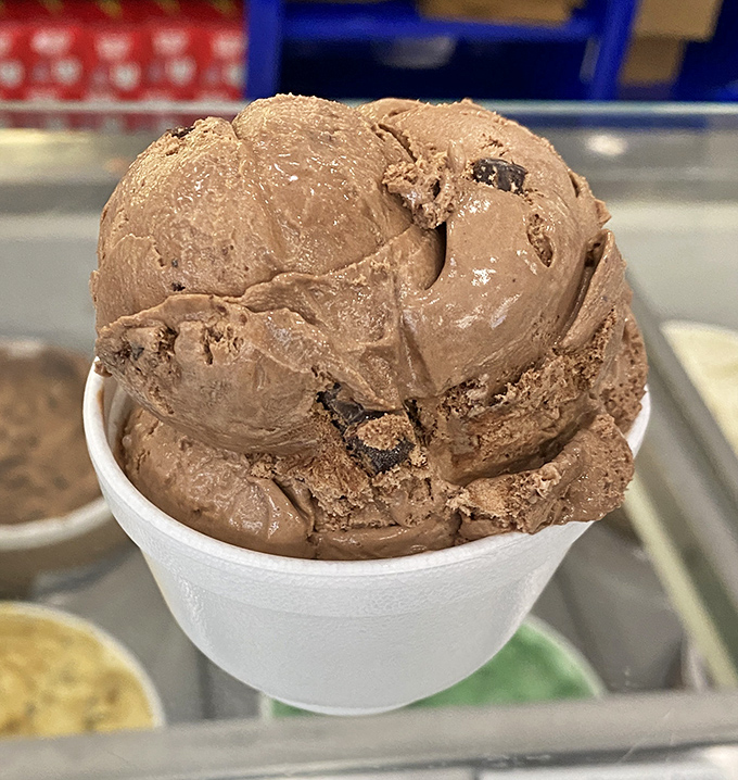 This isn't just chocolate ice cream – it's a scoop of therapy that costs less than a session with your therapist and works twice as fast.