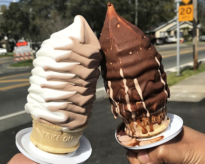 The eternal debate: chocolate or vanilla? At Dreamette, you don't have to choose&mdash;get both and avoid dessert FOMO altogether.