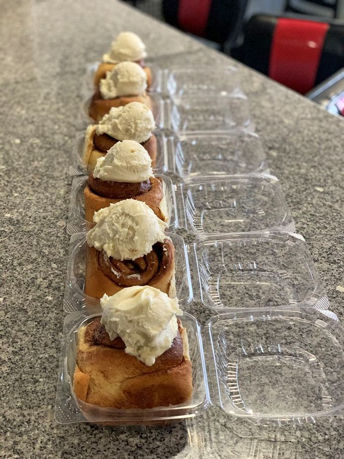 These aren't just cinnamon rolls&mdash;they're edible time machines topped with vanilla ice cream, transporting you straight back to childhood bliss.