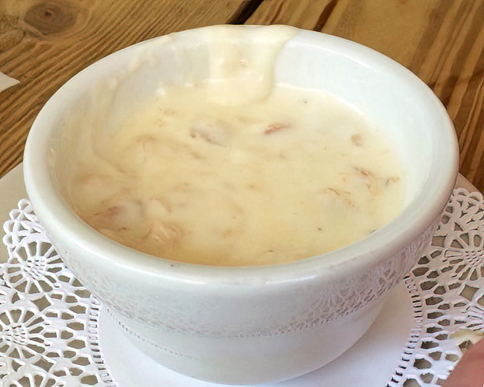 The holy grail of comfort food. This creamy clam chowder doesn't just warm your stomach&mdash;it hugs your soul with each velvety, clam-studded spoonful.