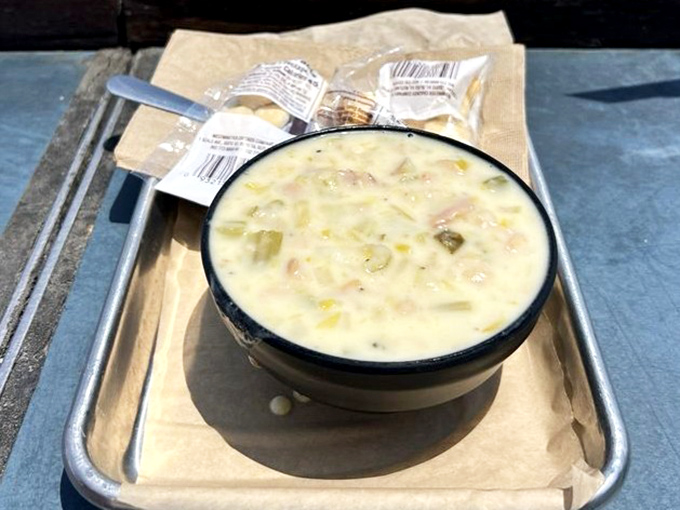 Clam chowder that doesn't hide behind excessive cream. You can actually taste the ocean in each spoonful&mdash;the way New England intended.