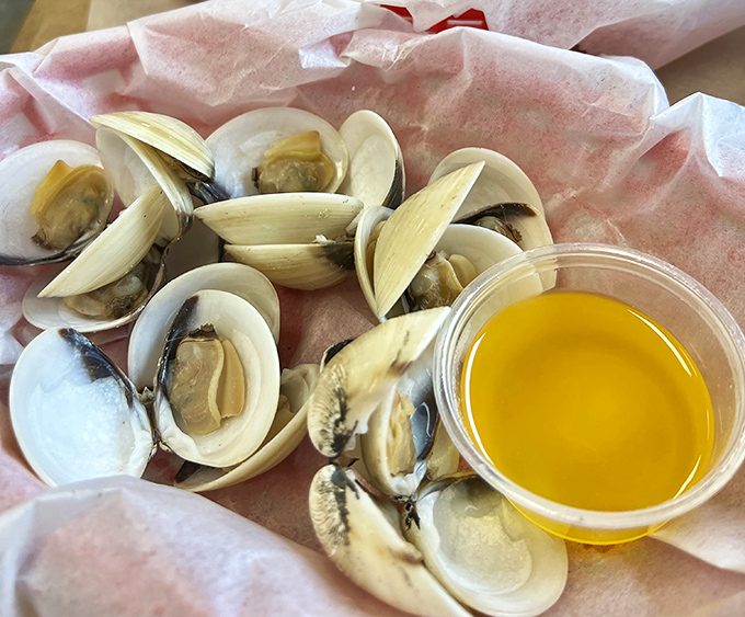 These steamed clams, plump and glistening beside liquid gold butter, are the ocean's perfect appetizer&mdash;briny jewels worth every bit of effort.