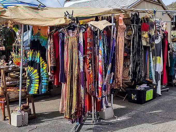 A kaleidoscope of colors and patterns awaits fashion hunters. These dresses aren't just clothing&mdash;they're wearable joy at fraction-of-retail prices.