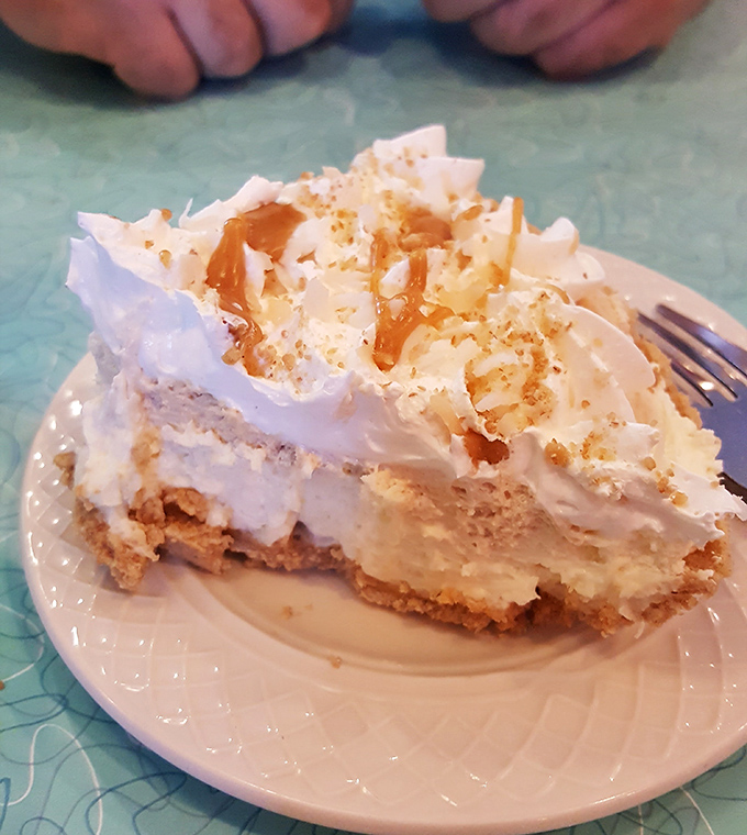 This coconut cream pie doesn't just end a meal &ndash; it's the reason you saved room when your brain was saying "I'm full" but your heart knew better.