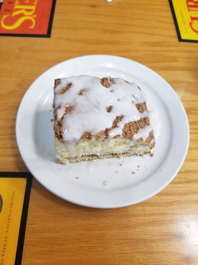 Coffee cake that makes you question why we don't eat dessert for breakfast more often. That glaze isn't just topping&mdash;it's liquid happiness.