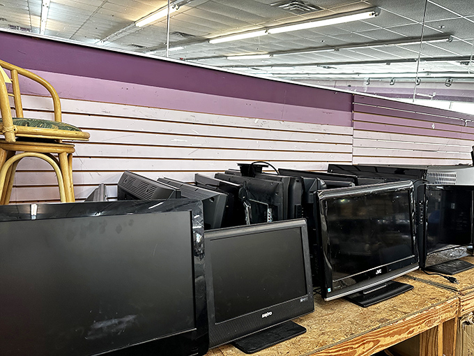 Television heaven or a Black Mirror episode waiting to happen? Either way, these screens have stories to tell and plenty of life left for your guest room.