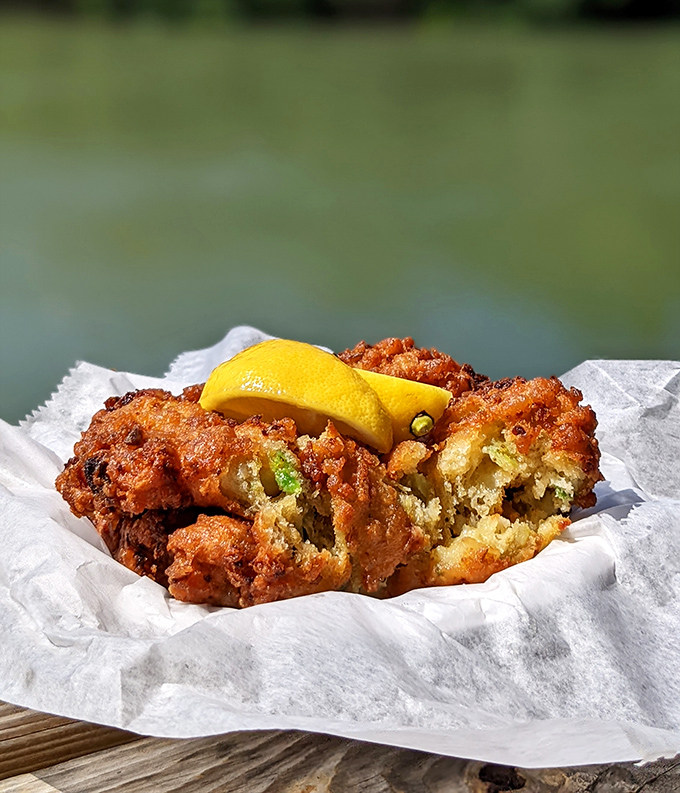Conch fritters that achieve the impossible trifecta: crispy exterior, tender inside, and enough actual conch to remind you what you're eating.