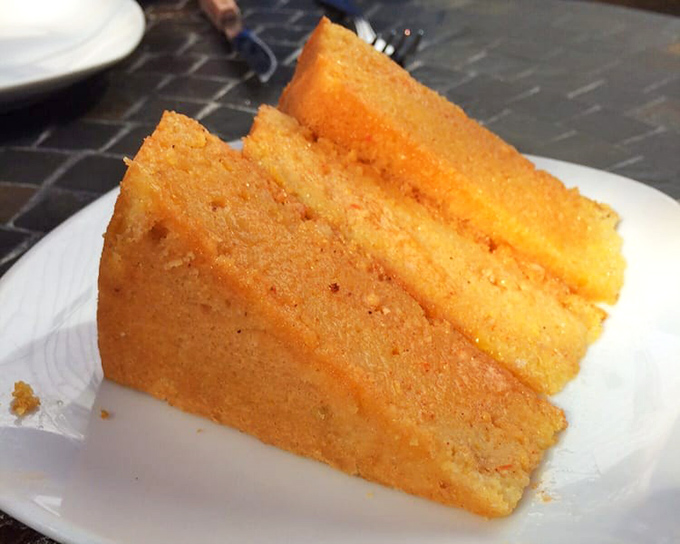 Cornbread so moist and flavorful it could start its own religion. The perfect vehicle for sopping up every last drop of whatever else is on your plate.
