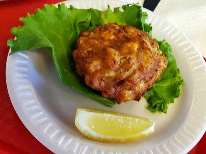 This crab cake is what Maryland dreams are made of&mdash;all jumbo lump, barely held together by what seems like wishful thinking and prayer.