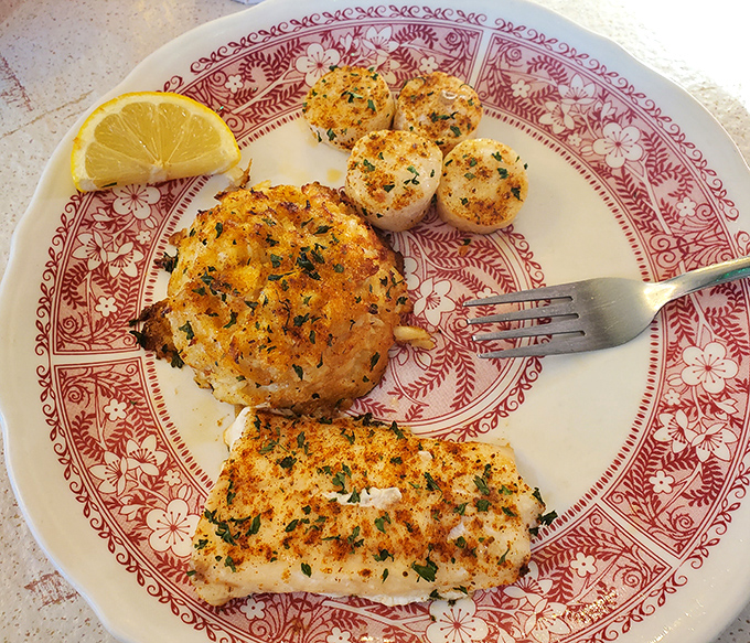 Seafood that proves landlocked Pennsylvania knows its way around the ocean's bounty&mdash;perfectly golden and ready for that squeeze of lemon.