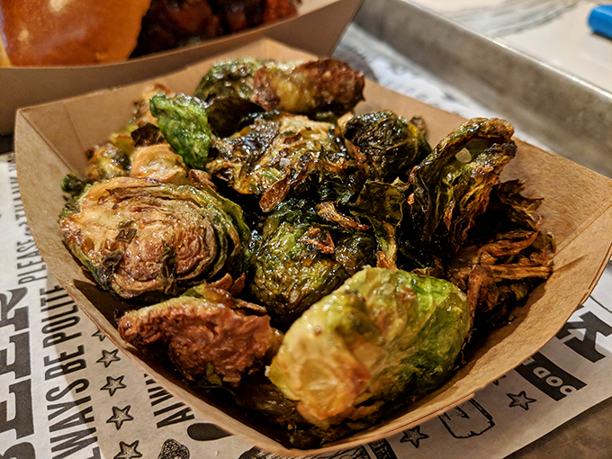 Brussels sprouts so crispy they could convert vegetable skeptics. These charred little flavor bombs might upstage the meat&mdash;almost.