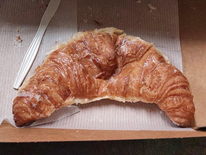 Even the croissants here understand they're sharing space with absolute donut royalty - and they're perfectly fine with it.